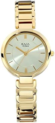 Titan Raga Viva Analog Champagne Dial Women's Watch-NL2608YM01 ...