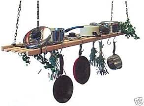 Hanging Pot / Pan Rack 1.8m AGA kit Black Cast Iron : Amazon.co.uk ...