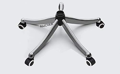 RAJCHAIR Steel Chrome Optima+Star 330mm Chair Base with Twin Caster ...