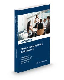 Canadian Human Rights Act: Quick Reference - 2021 Edition: Anthony ...