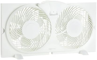 Amazon.com: Amazon Basics Window Fan with Twin Heads for Cooling ...