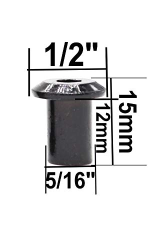 Snapklik.com : 10-Pack Hex Socket Cap M6x15mm Black Bolts Connecting ...