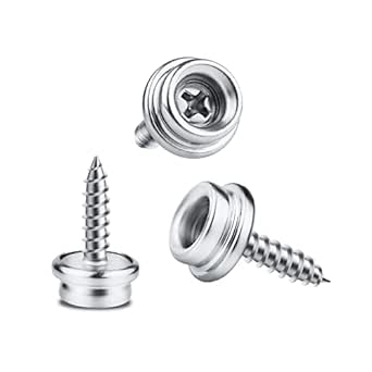 60pcs Marine Grade Canvas Snaps, Canvas Fasteners 5/8 Inch Screw Stud 3 ...