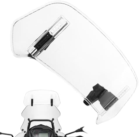 DEWIN Motorcycle Windshield, Motorcycle Screen Extension, Universal ...