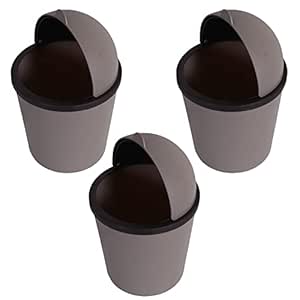 Kuber Industries (Pack of 3) Table Dustbin | Desk Dustbin With Attached ...