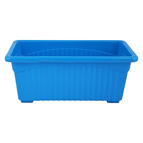 Nature Teck Blue Rectangular Plastic Pots for Plants, Window Display ...