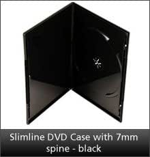 Amazon.com : Slimline DVD Case Black-7mm Spine(10) : Office Products