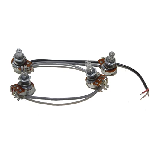 Guitar wiring kit 2 volume 2 tone Pot Potentiometer and capacitor ...