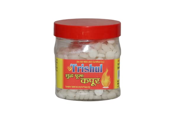 Trishul Kapoor Shudh Pooja (Camphor) Tablet Jar : Amazon.in: Health ...