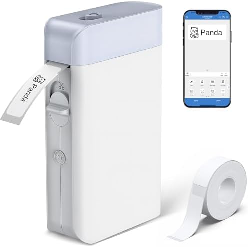 MOOWSKI Mini Label Maker, Label Printer with Tape, Wireless Thermal ...