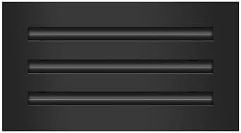 BUILDMART - 22x22 Modern AC Vent Cover - Decorative Black Air Vent ...