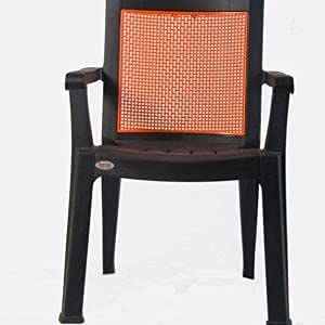 Kingdom Chair with arms (Black & Orange Colour) (1) : Amazon.in: Home ...