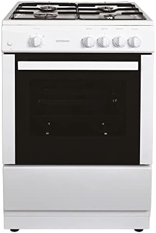 Statesman MAXI60GSF Single Cavity Gas Cooker, Integrated Grill, 60cm ...