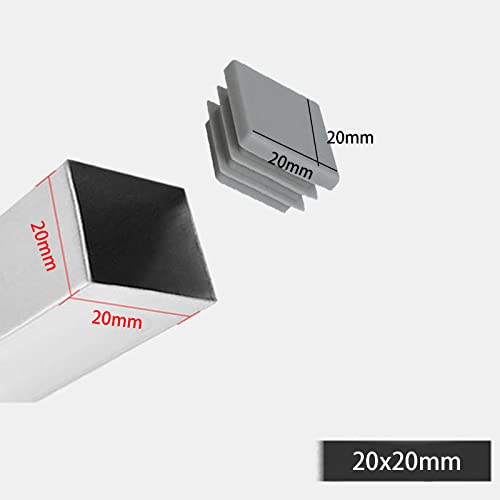 Zaky Square Tube Plastic Connector 20mm x 20mm Lamellar Plugs for ...