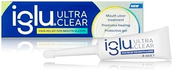 Iglu Ultra Clear Mouth Ulcer Gel Pain Relief for Mouth Ulcers Promotes ...