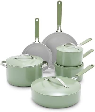 Amazon.com: GreenPan Dover Healthy Ceramic Nonstick, 12 Piece Cookware ...