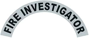 Amazon.com: Fire Investigator Reflective Sidebar Firefighter Sticker ...
