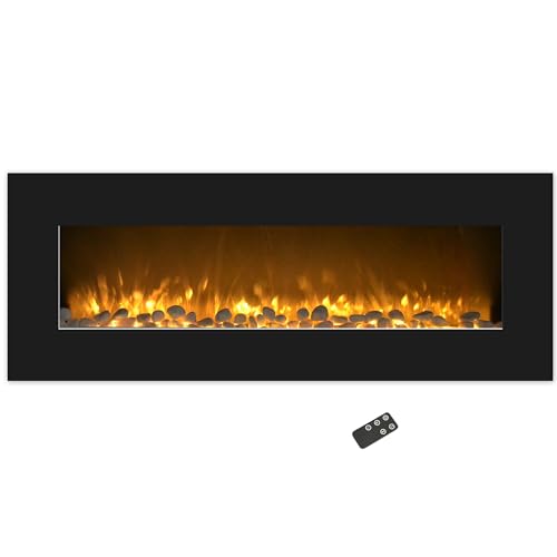 Northwest 50-Inch Wall Mounted Electric Fireplace - Modern Heater with ...