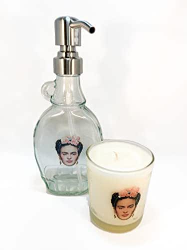 Amazon.com: Set Frida Soap Dispenser Size 200 ml Rose Scented Soy ...