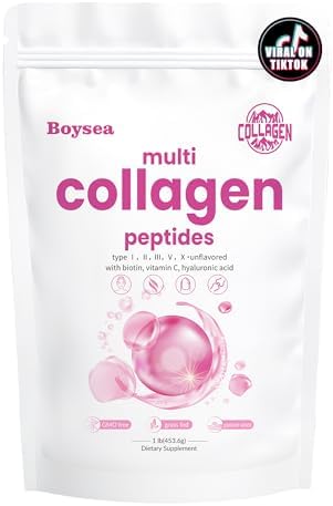 Amazon.com: Multi Collagen Peptides Powder, 16 Oz - Hydrolyzed Protein Peptides | Type I,II,III ...