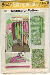 Amazon.com: Simplicity 5549 Decorator Pattern Set of Closet Organizers ...