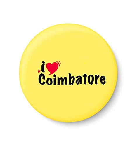 PEACOCKRIDE I Love Cochin Pin Badge (Metal, Multicolour, 75mm) : Amazon ...