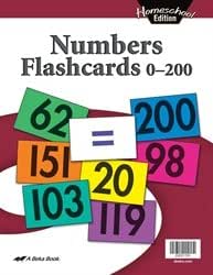 Homeschool Numbers Flashcards - Abeka K5 Kindergarten to 1st and 2nd ...