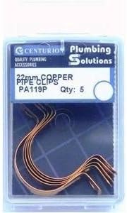 22mm Copper Pipe Clips (Pack of 5) : Amazon.co.uk: DIY & Tools