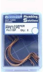 22mm Copper Pipe Clips (Pack of 5) : Amazon.co.uk: DIY & Tools