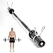 Amazon.com : Tcatec 4FT Olympic Barbell Bar Solid Threaded Chrome ...