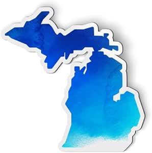 Amazon.com: Michigan Pretty Blue Lakes Magnet for Car Fridge Locker ...