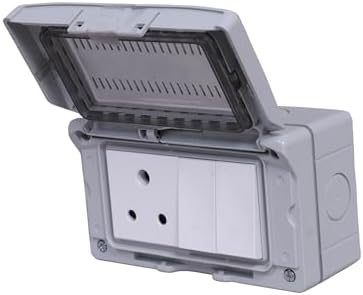 Legrand Plexo Box 4 Module Waterproof Enclosure with 1 6A Socket and 2 ...