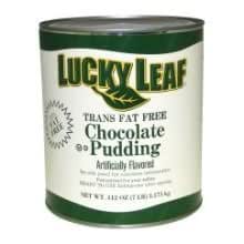 Amazon.com : Lucky Leaf Trans Fat Free Chocolate Pudding, 112 Ounce - 6 ...