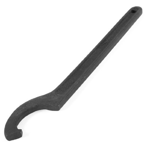 34-36mm Opening Dia Carbon Steel Hook Spanner Wrench Black 155mm x 30mm ...