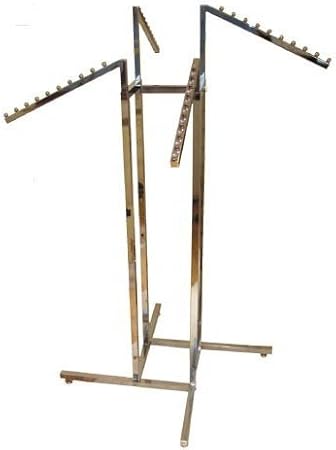 4-Way Clothes Rail All SLOPING WATERFALL Fashion Shopfitting Garment ...