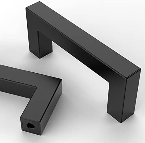 Asidrama 10 Pack 3 Inch(76mm) Matte Black Kitchen Cabinet Handles ...