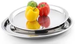 India Bazaar Traditional Stainless Steel Beaded Thali/Kumcha/Stainless ...