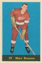 1960 Parkhurst Regular (Hockey) Card# 25 Marc Reaume of the Detroit Red ...