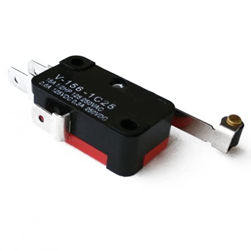 Fasizi 10pcs V-156-1C25 Micro Limit Switch with Long Hinge Roller ...
