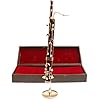 Amazon.com: Dselvgvu Miniature Bassoon with Stand and Case Mini Musical ...