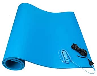 Sky-ESD Safe (Anti Static) Table Mat Pvc Blue Mat With On 4 Corner ...
