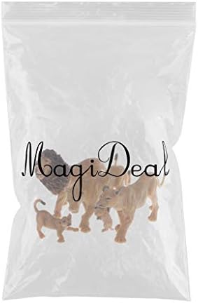 Buy MERISHOPP 5Pcs Plastic Realistic Lion & Lioness Wild Animal Model ...