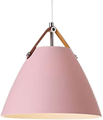 CHUNGYANG Pink Pendant Light Fixture American Metal Leather Fashion ...