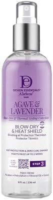 Design Essentials Agave & Lavender Heat Shield Blow-Dry Spray – Heat ...