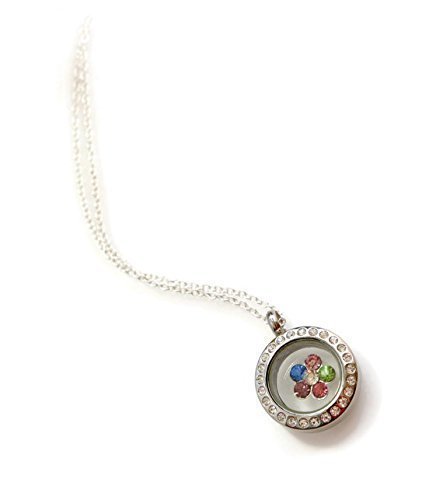 Amazon.com: Little Girl Flower Necklace, Little Girl Locket Necklace ...