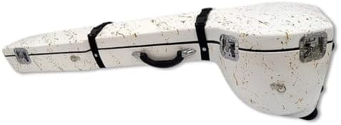 MIRAJ MUSICAL Sitar fiberglass case (WHITE GOLDEN SPLASH) : Amazon.in ...