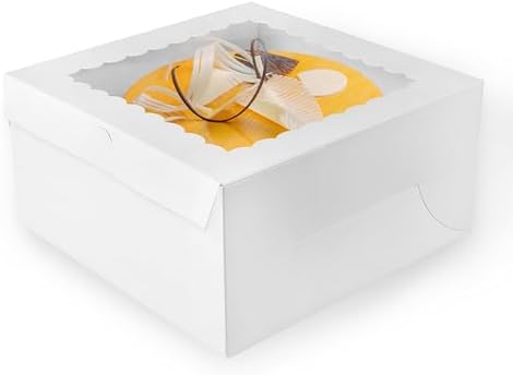 Amazon.com: Cake Boxes Set (15Pcs, Boxes & Boards), 10*10*5 Inches ...