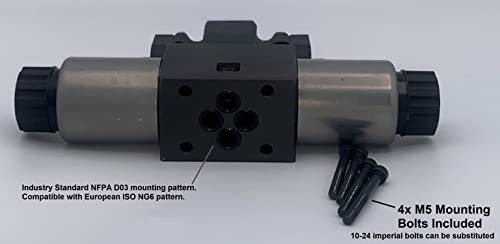 Hydraulic Electrical Solenoid Valve D03 (NG6) 21 GPM 4560 psi Wiring ...