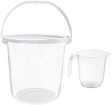 PRIMA MILTON Plastic Orbit Tint Bucket And Matching Mug, Clear, 20 L ...