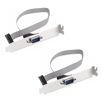 Amazon.com: Poyiccot DB9 to 10-Pin IDC Serial Cable 2-Pack, RS232 ...